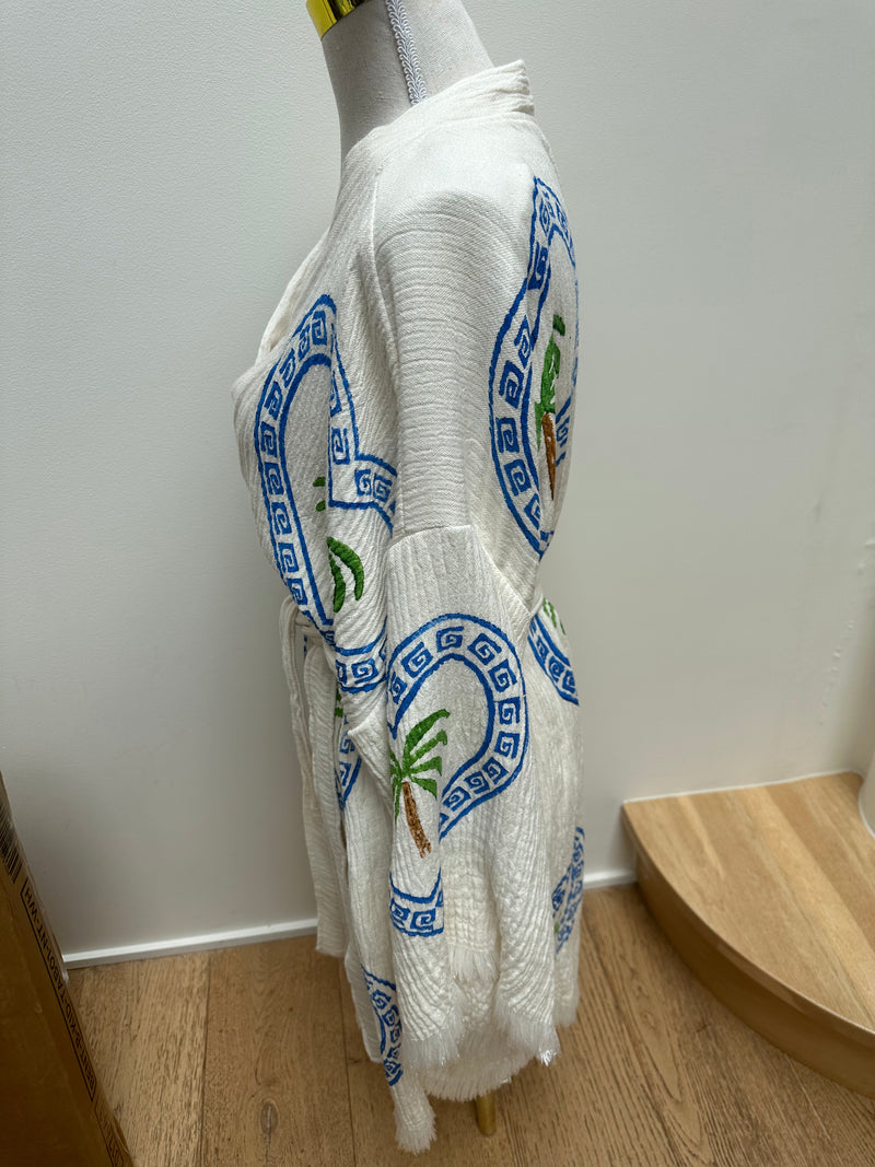 NEW Natural Midi Robe Palm Tree – Cie Cie + Co